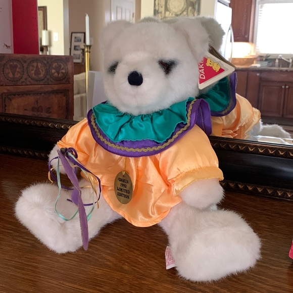 Dakin | Toys | Rare Htf Dakin 992 Limited Edition Mardi Gras Bear ...